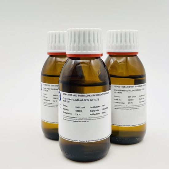 Flash Point Secondary Working Standard, Cleveland Open Cup (COC), ASTM ...